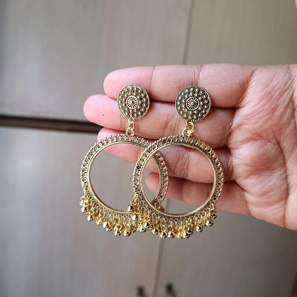 Golden Resin jhumka Base Pair