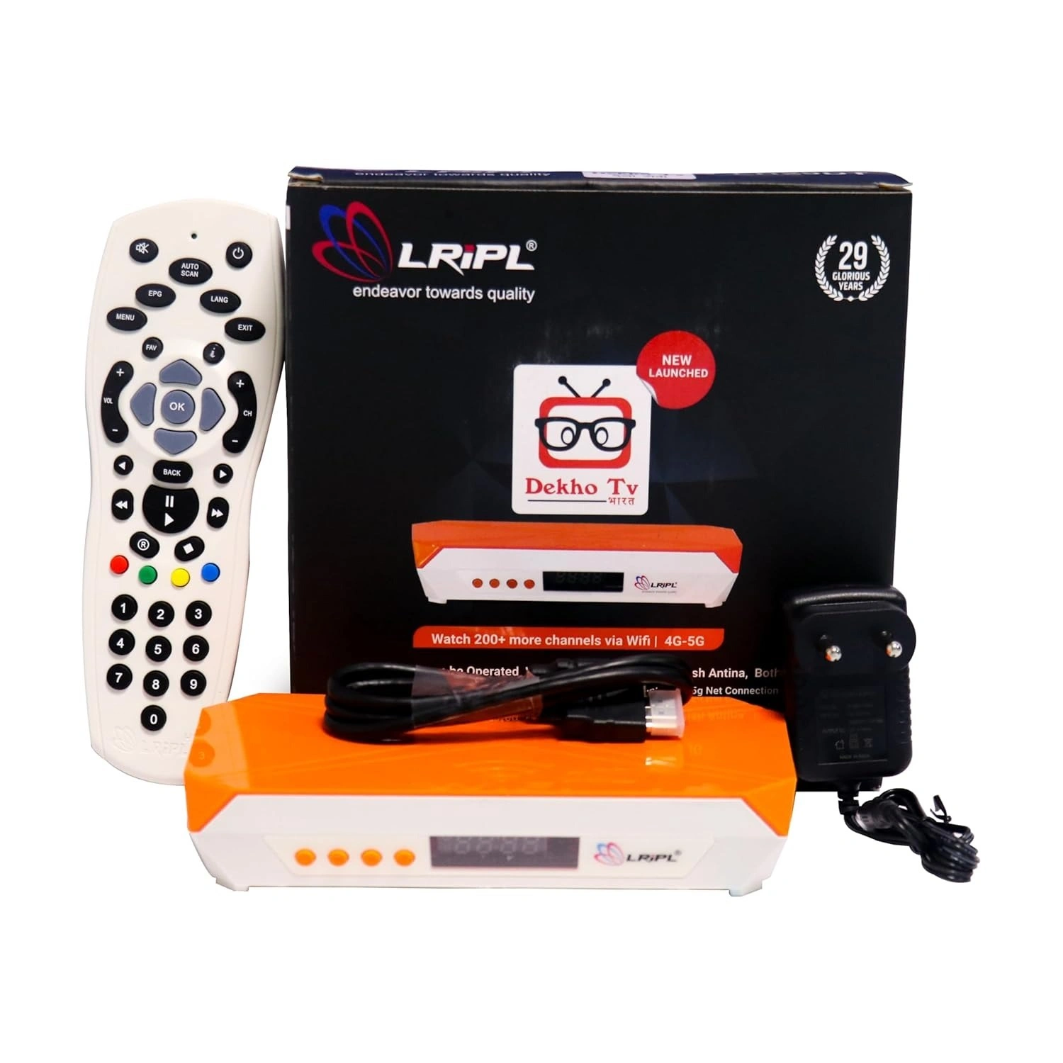 LRIPL LR29DT MPEG-4 Full HD Set Top Box with WiFi, Free to Air Channel