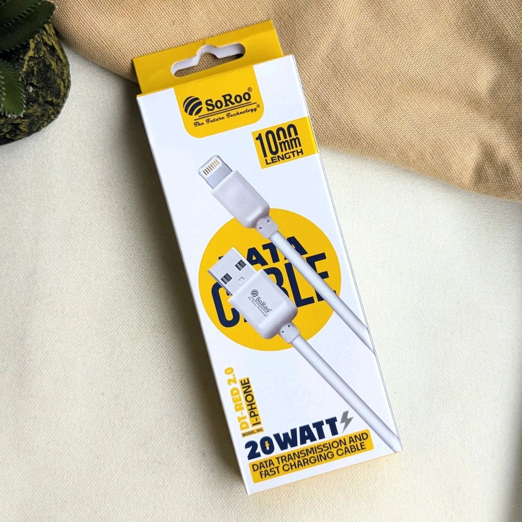 Original Soroo DT-RED 20W I-Phone Charging Cable | Data Transmission ...