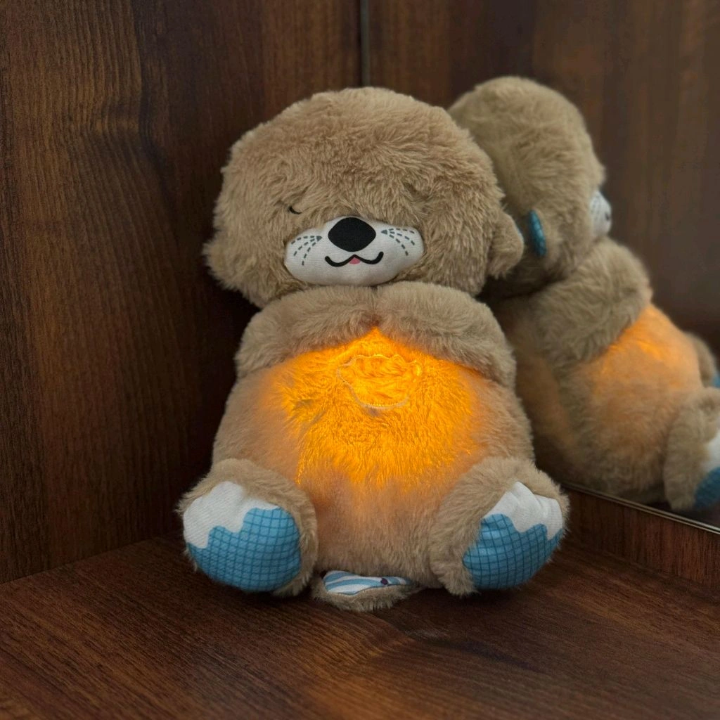 Portable Breathing Teddy Bear Soft Toy Plush Sound Machine, Baby Gift ...