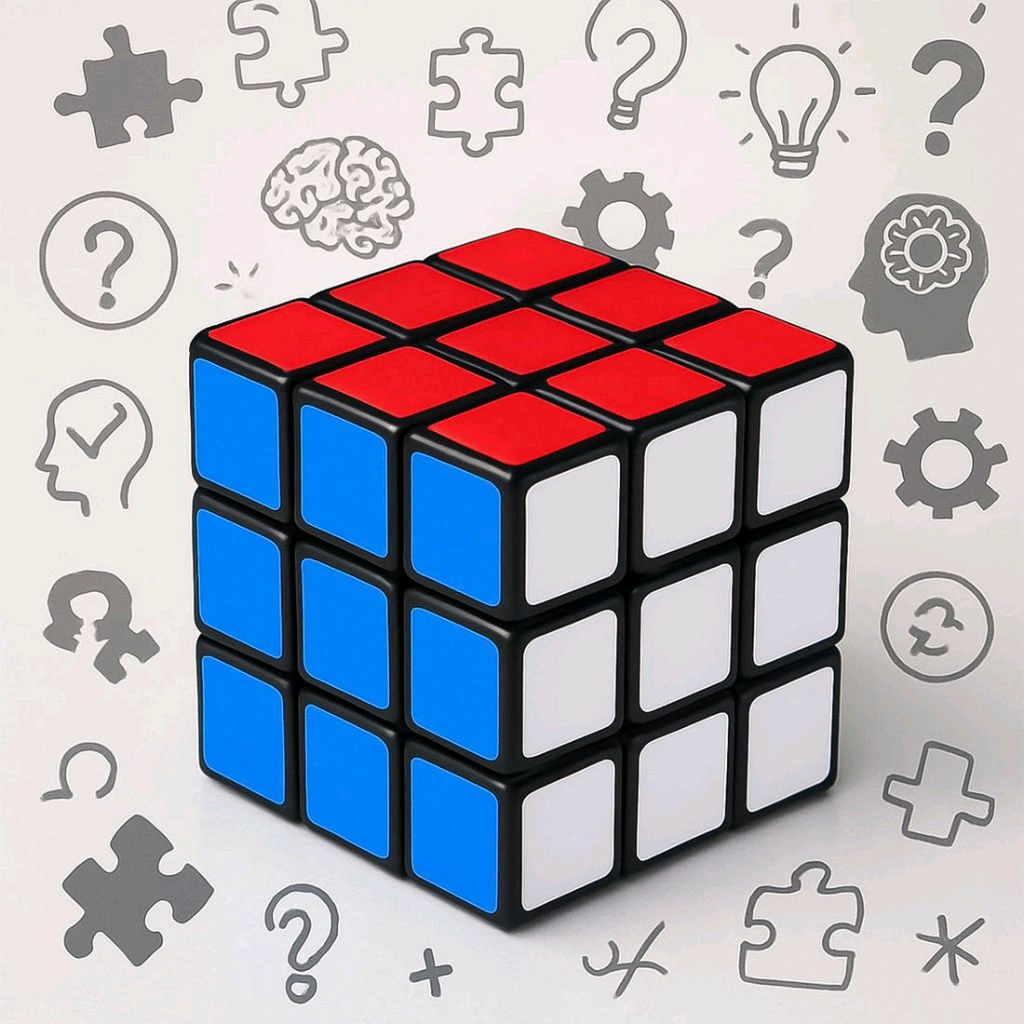 3x3x3 Puzzle Cube Multicolor | 3d puzzles game | rubick cube puzzle ...