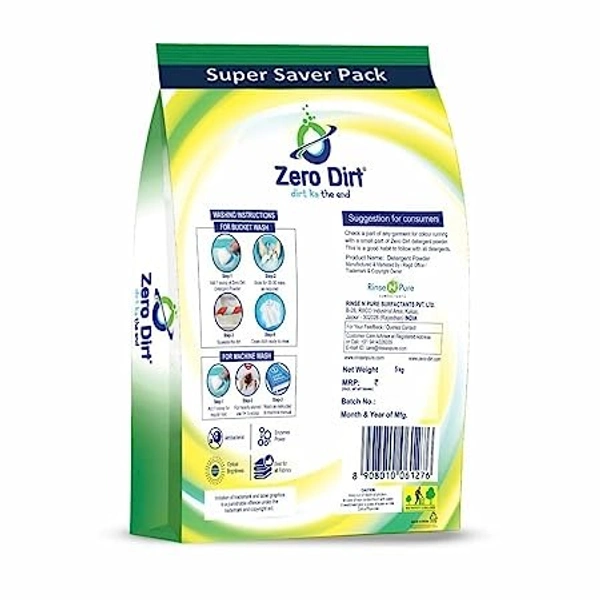 ZERO DIRT DETERGENT POWDER 1KG