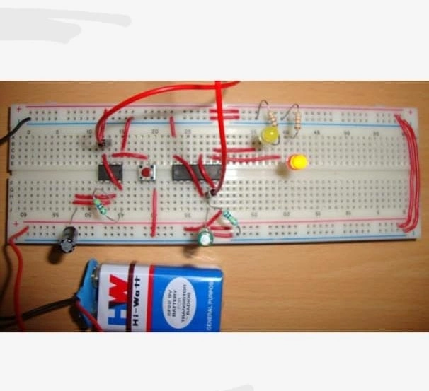 LED Chaser Sequencer Kit using 4017 and 555 Timer IC