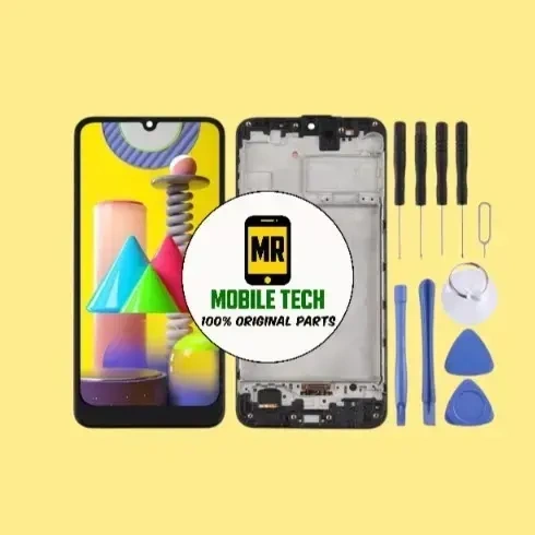 Samsung Galaxy M31 Care Original Display with Frame