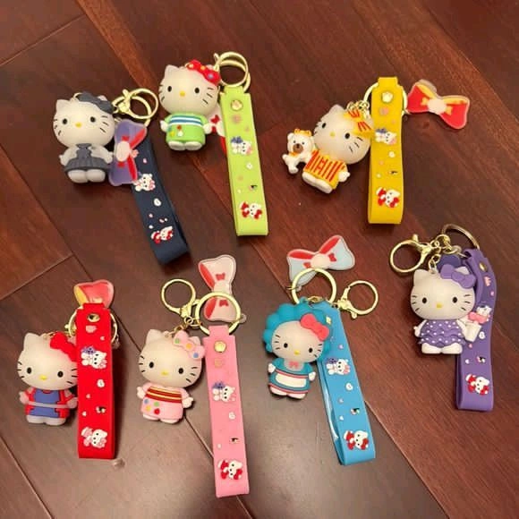 Hello Kitty Rubber PVC Keychain