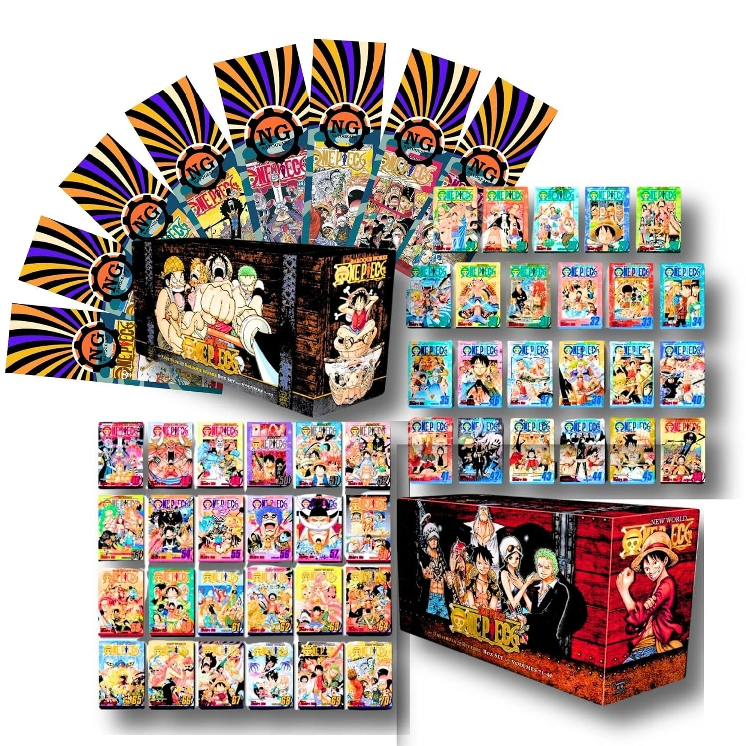 One Piece Complete Collection Set Vol 1-90 [Set of 90 Manga Books]