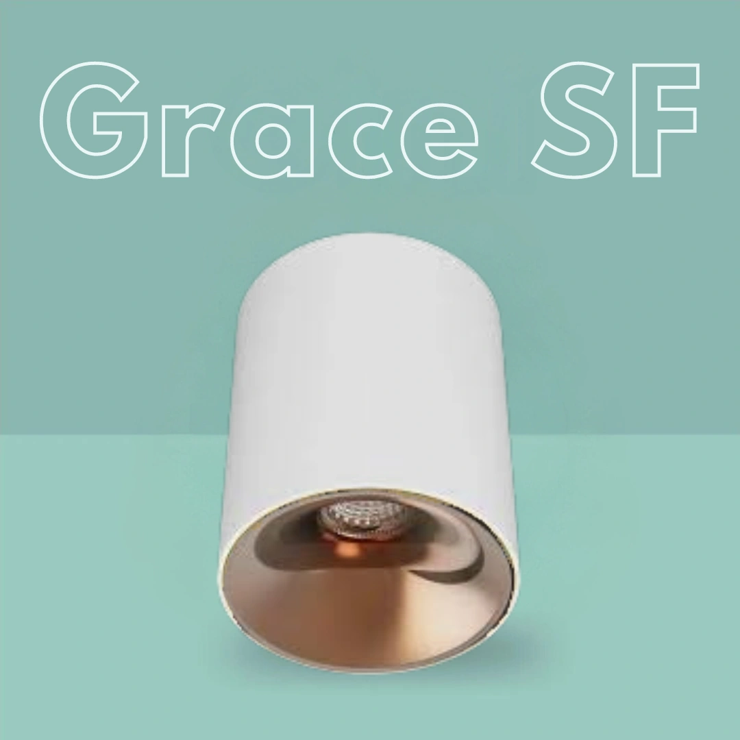 Neptune 12W LED Grace SF Surface Cylinder White Body