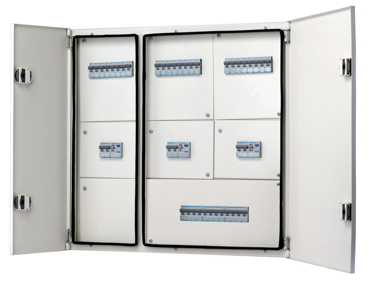 6 Way TPN Phase Segregated DB, 7 Segment DB Hager