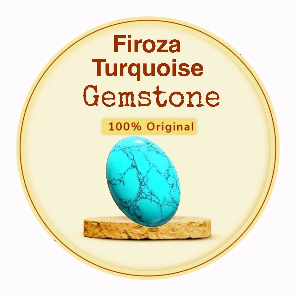 Original Firoza Turquoise Stone With Certificate 4- 6 Carat Capricornus ...