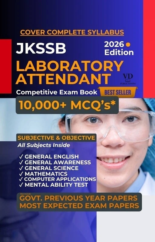 JKSSB LABORATORY ATTENDANT (2026 Edition) 10,000+ MCQ's (Objective and ...