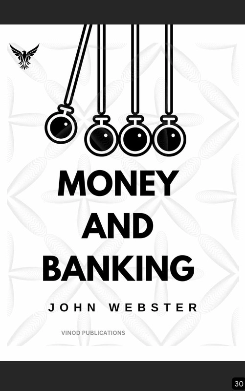 MONEY AND BANKING (Z-30) BOOK by John Webster