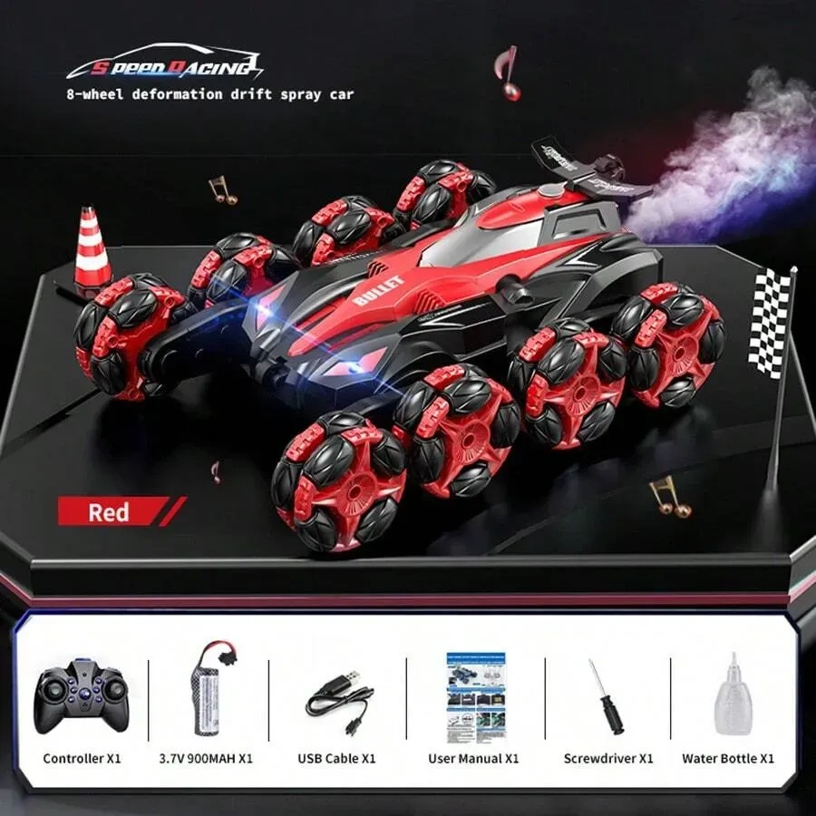 Children'S Remote Control Car 2.4g Electric Eight-Wheel Rocker Drift ...
