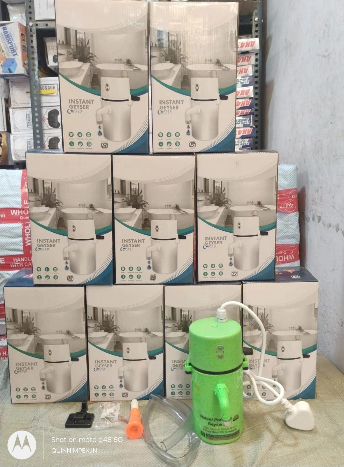 Instant Electric Water Geyser, Portable Mini Geyser, ABS Body- Shock ...