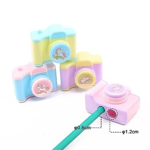 Unicorn Camera Pencil Sharpener 4 Piece Stationary Pencil Sharpener for ...