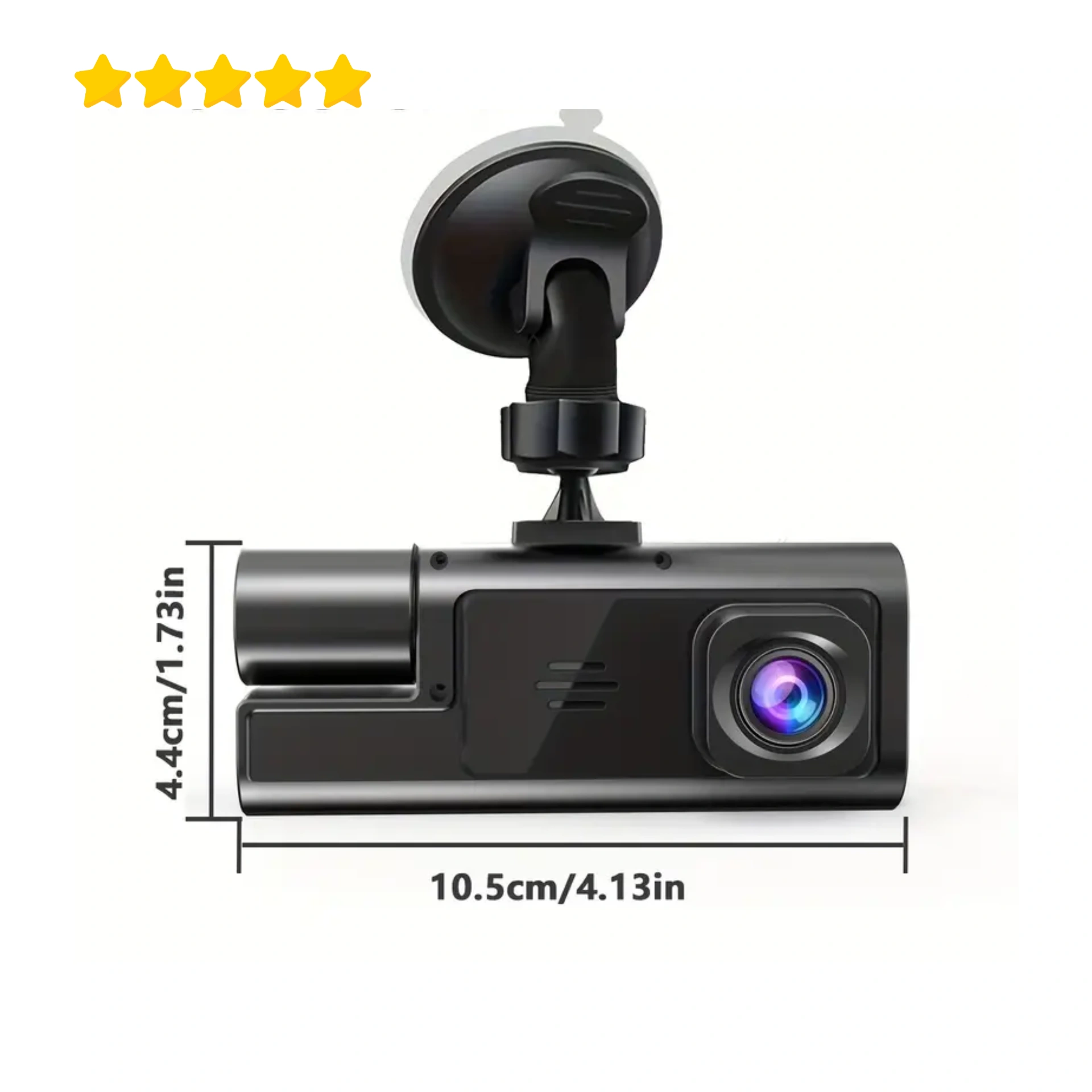 D30 Max 3-Camera Car Dash Cam with mic | Full HD 1080P, Night Vision ...