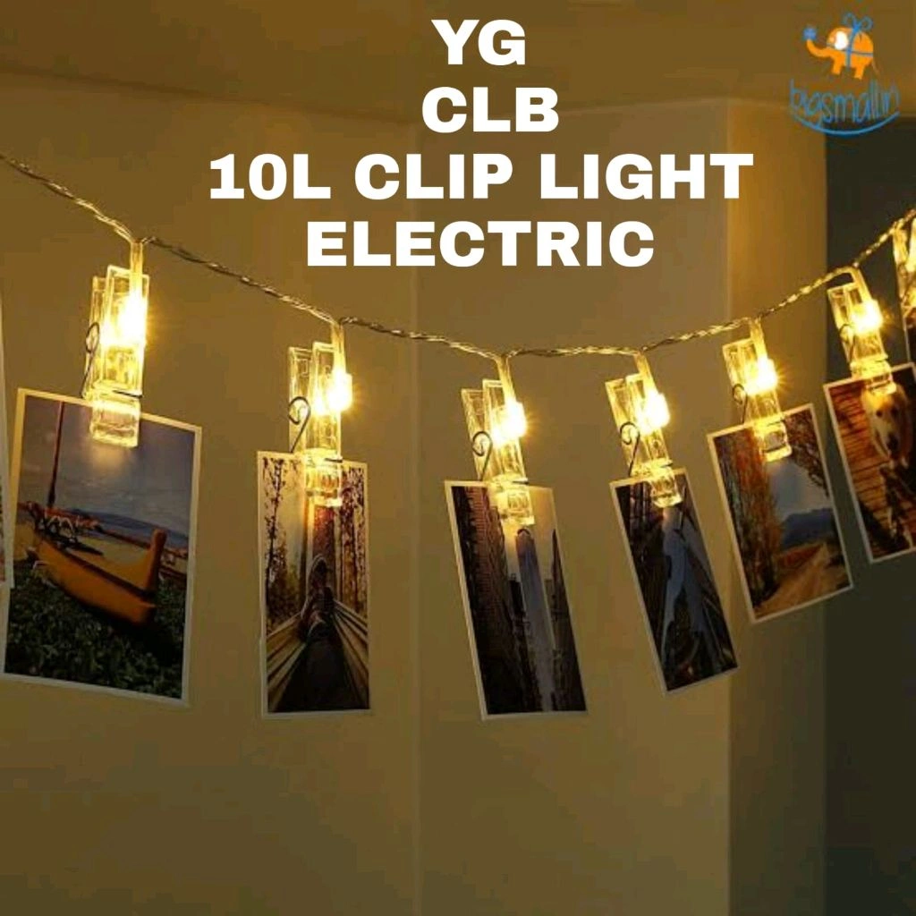 YG CLB 10LED CLIP LIGHT ELECTRIC LED Photo Clip String Lights Fairy ...