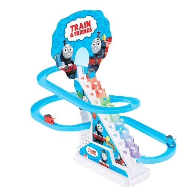 Kid DIY Electronic Climbing Stairs Track Toy – Musical Light-Up Slide ...