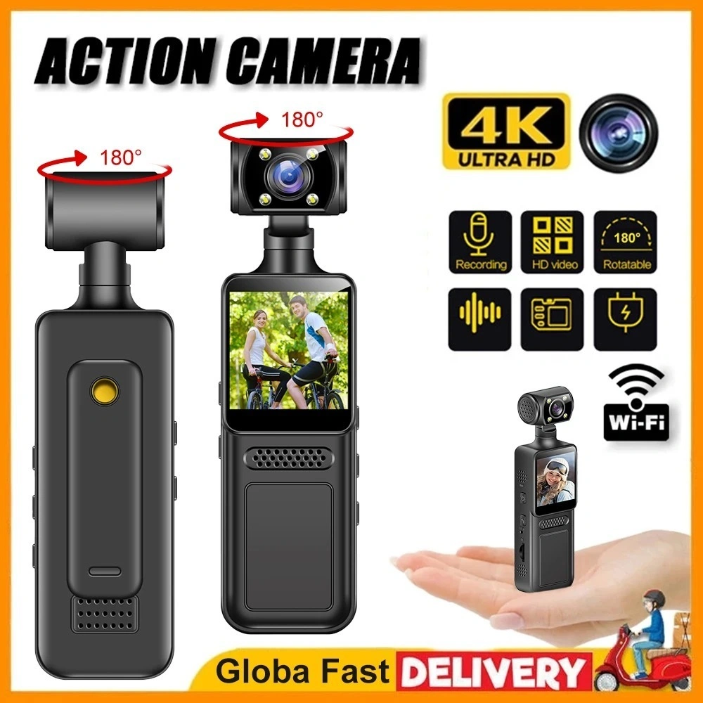 4G Ultra HD 4K Action Camera Infrared Night Vision Motion detection ...