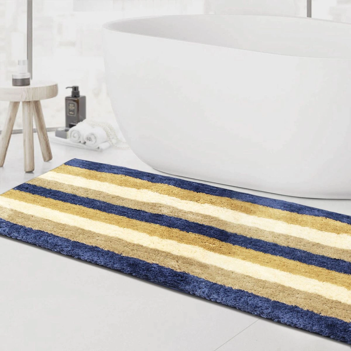 Runner Jaricho Microfiber 2500 GSM Anti-Skid ( 2Ft x 5Ft , Sky , Pack ...