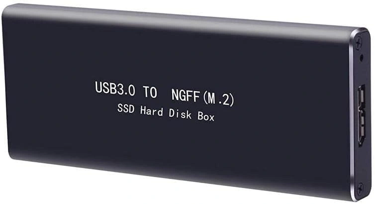 M.2 SSD USB3.0 Enclosure, NGFF Portable USB 3.0 Case, External M.2 SSD ...