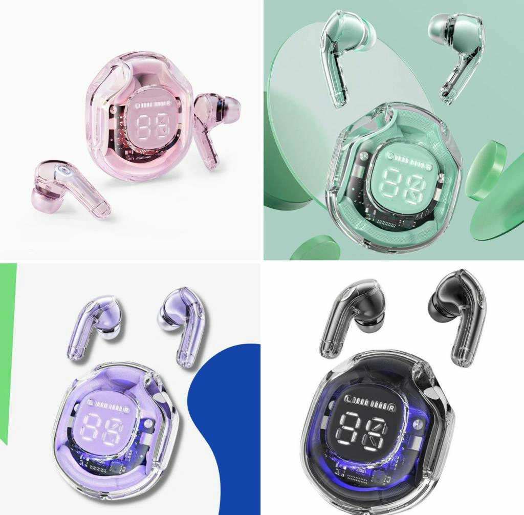 Ultrapods 2 pro TWS Earbud, Bluetooth Earbuds with Display, Transparent ...