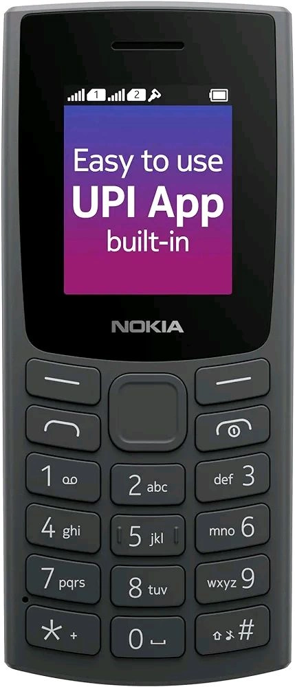 Nokia 106 Dual Sim, Keypad Phone with Built-in UPI Payments App, Long ...