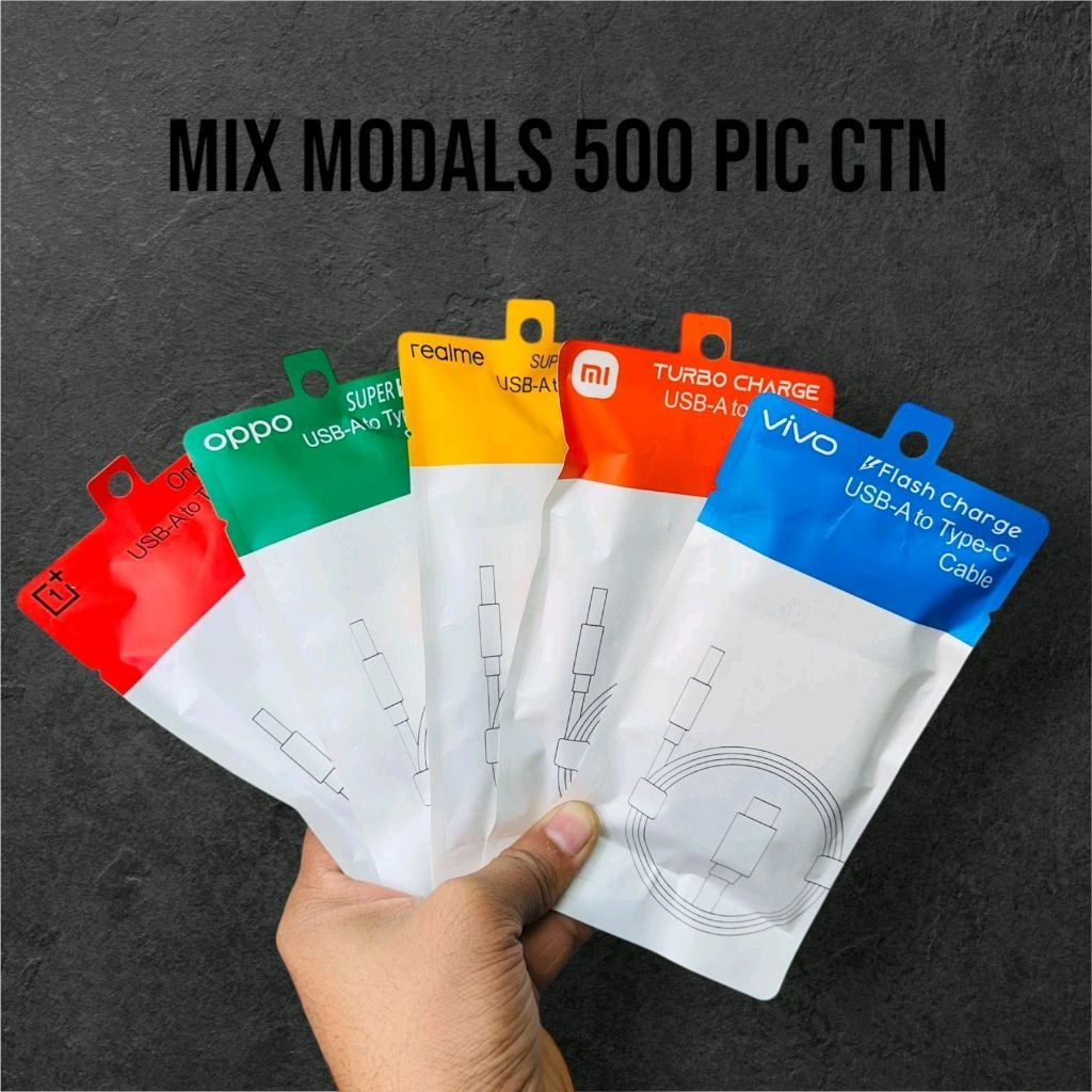 Mix 5 Models Polly Flash Charge Usb To Type-C Cable