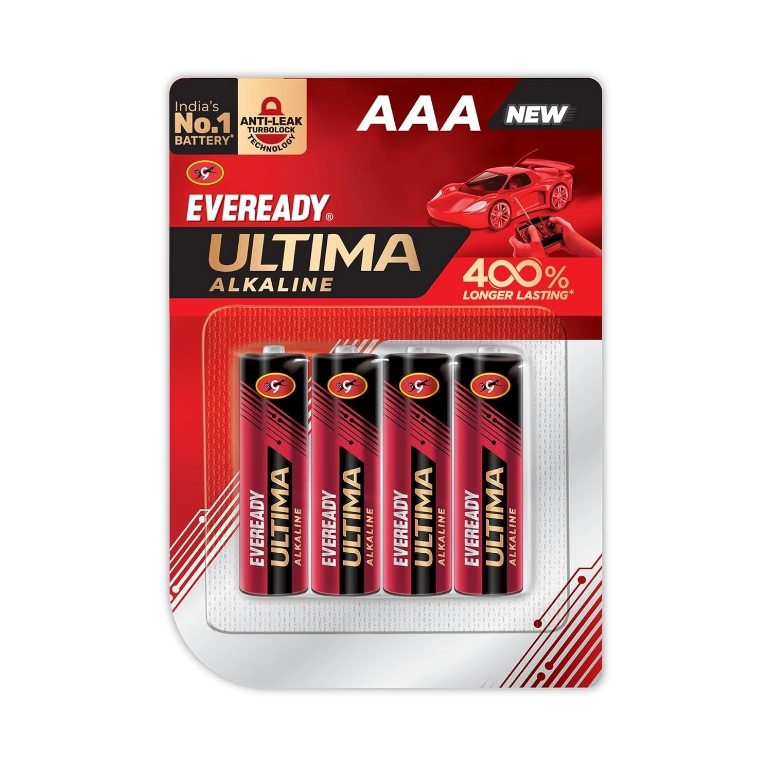 Everedy Ultima Alkaline AAA Battery & Cell 1.5V 400% Longer Lasting ...