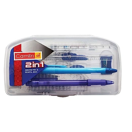 Camlin 2 in1 Mathematical Drawing Instruments Box & Geometry Box