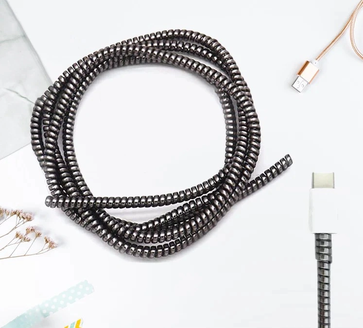 "Cable Protector Spring for Full Cable - Durable Anti-Break Protection ...
