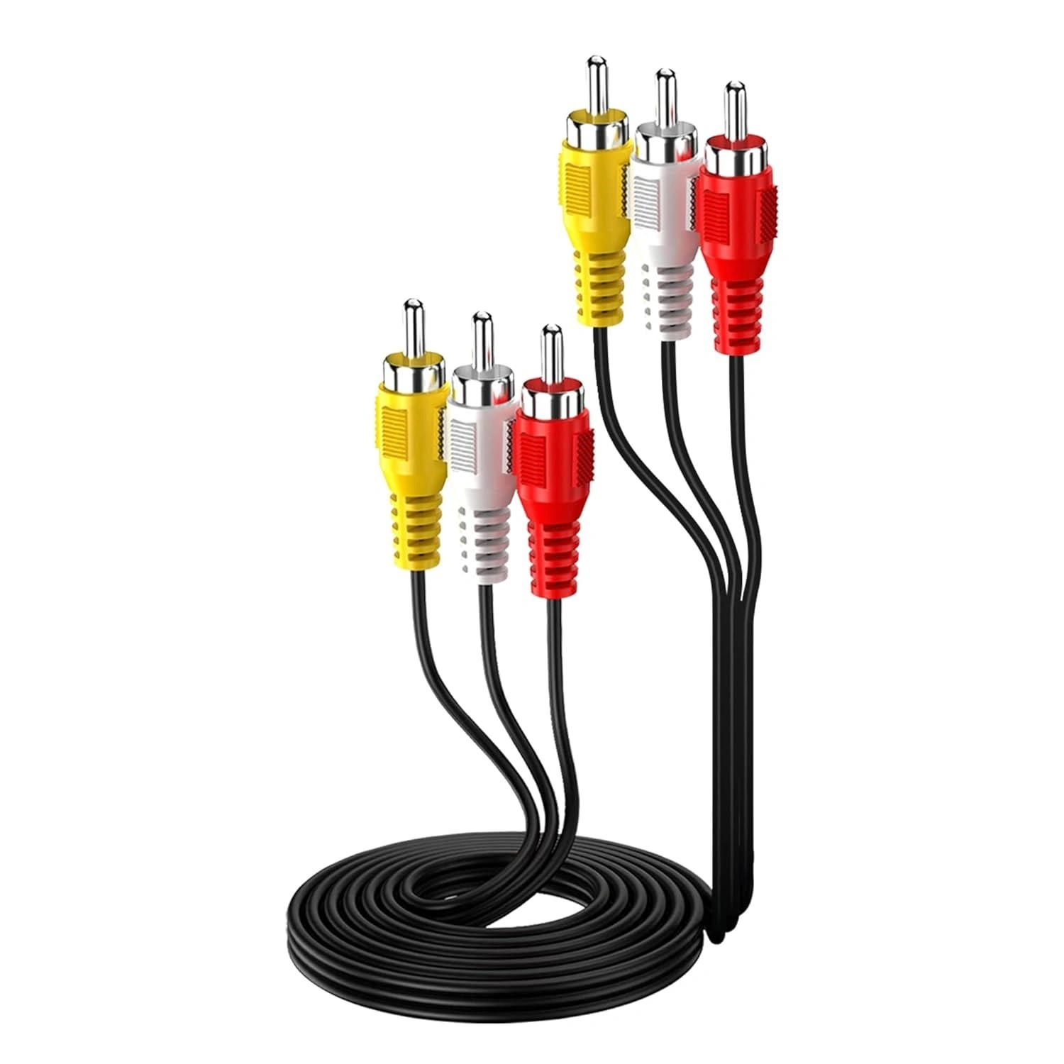 3RC CABLE, 3 RCA Male to 3 RCA Male Cable (1.5M) | Gold-Plated ...
