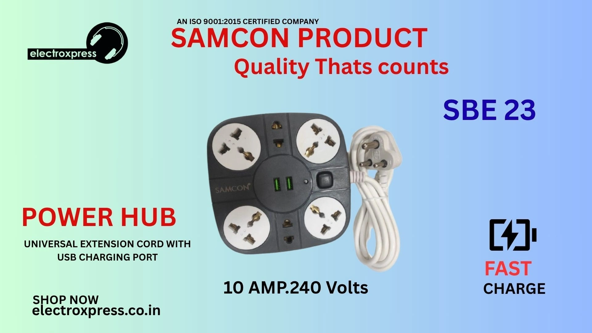SAMCON SBE -23 QUALITY THAT COUNTS