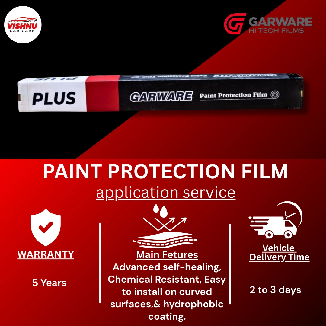 Garware Plus PPF Hyderabad | 5-Year Warranty – Vishnu Car Care
