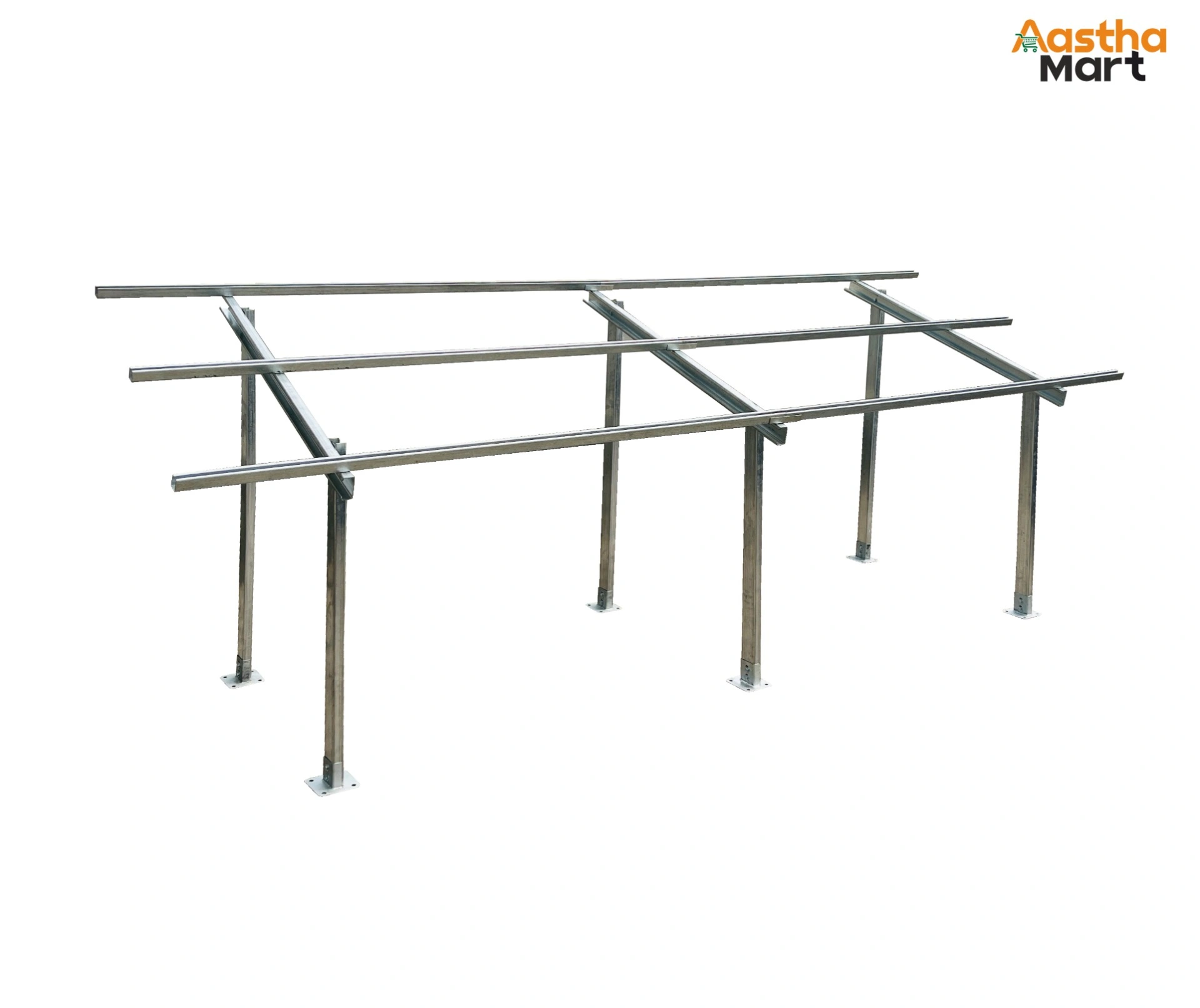High Rise G.I. 6 Solar Panel Mounting Structure