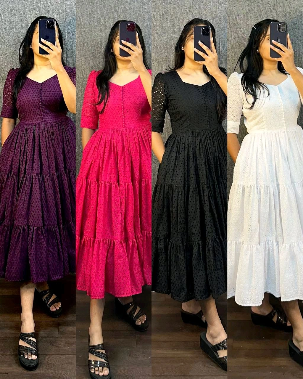 Hakoba 3 layer Gown With One Side Pocket