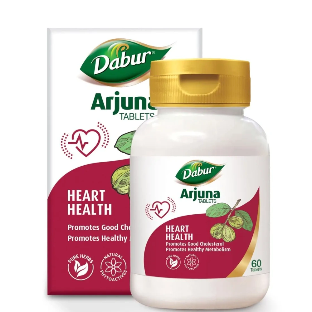Dabur Arjuna Tablets (60 Tab) - Heart Health Support | Ayush Pharmacy
