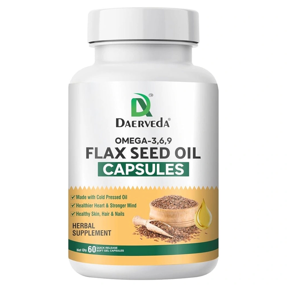 Dev Flax Seed Oil Capsules (60caps) - Ayush Pharmacy