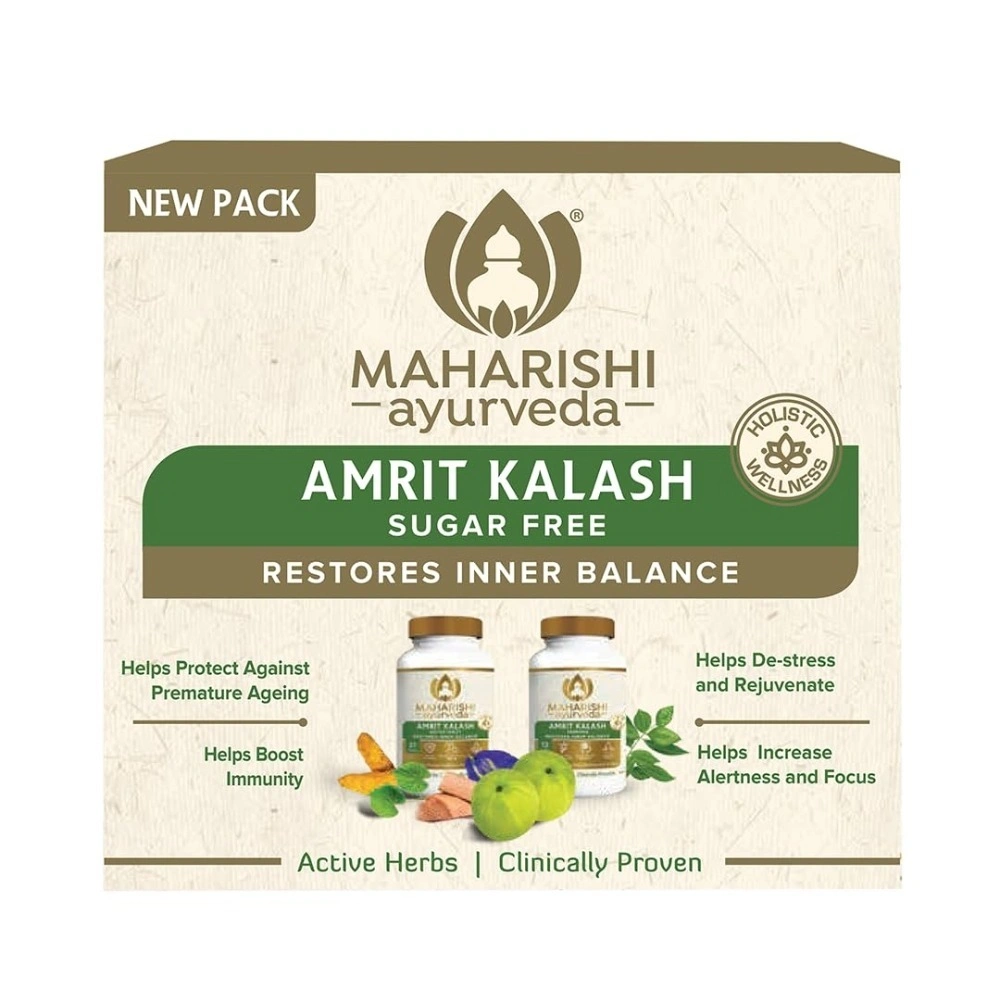 Maharishi Ayurveda Amrit Kalash Sugar Free Tablet Combo Pack | Helps ...
