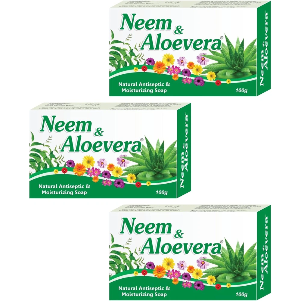 pIL Dermacare Neem & Aloevera soap Natural Antiseptic & Moisturizing ...