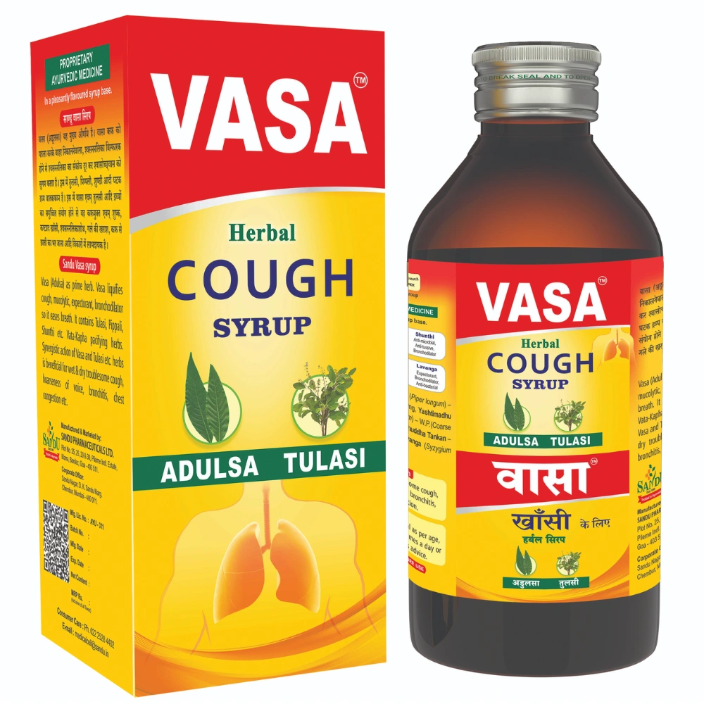Sandu Vasa Cough Syrup (200ml) - Ayurvedic Relief for Cough & Cold ...