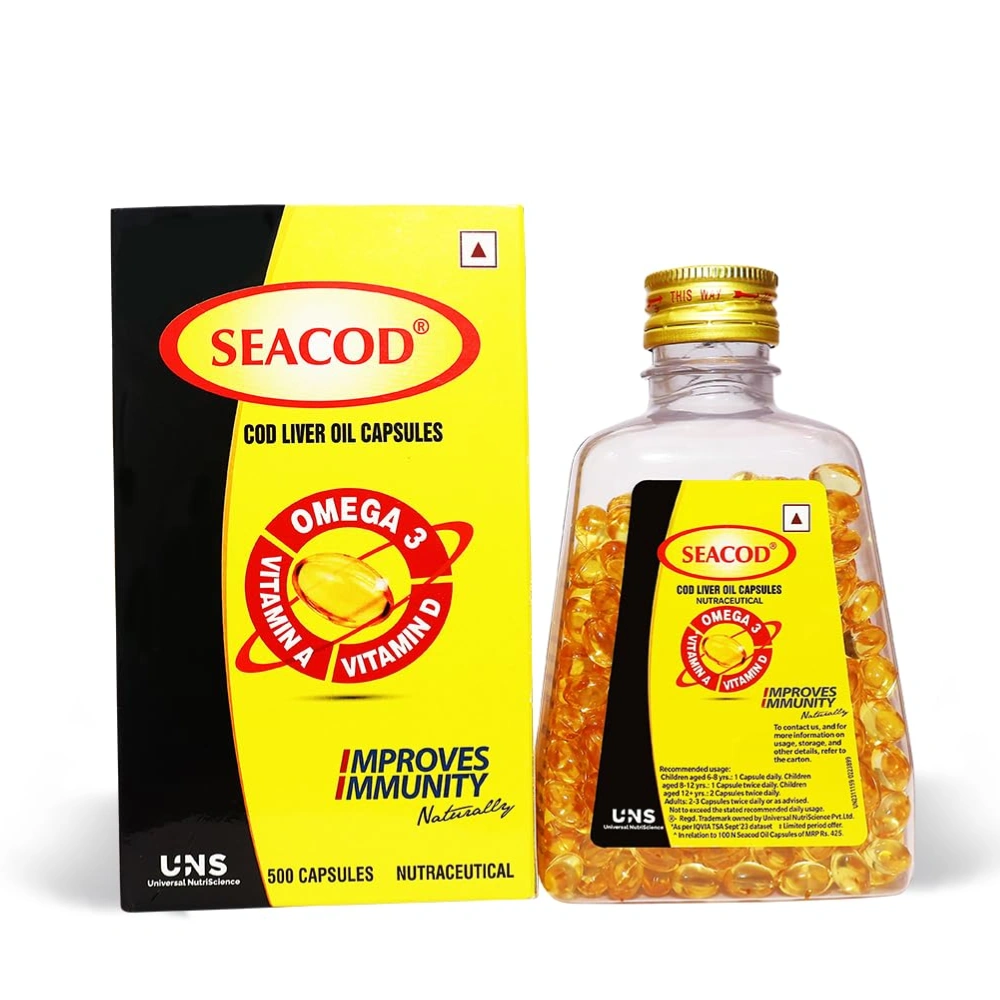 SeaCod Cod Liver Oil Capsules (100caps)