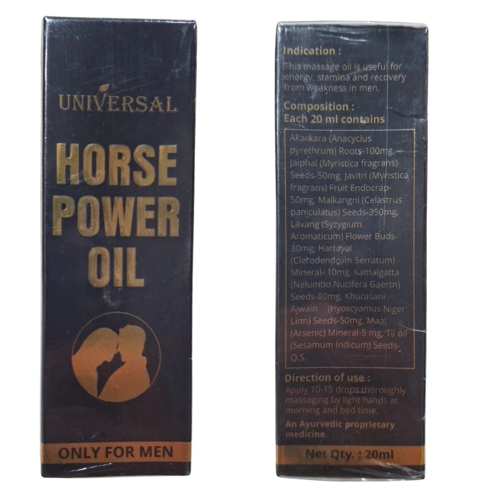 Universal Horse Power Oil for Men – Boost Stamina, Energy & Recovery ...