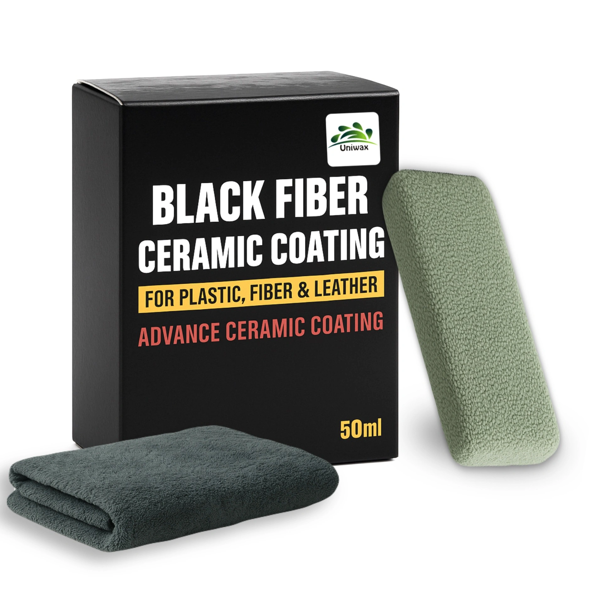 Uniwax Black Fiber Ceramic Coating | Advanced 9H Protection with Deep ...