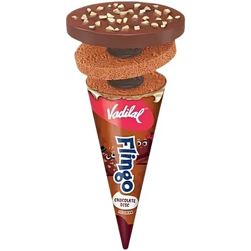 Vadilal Flingo Chocolate Disc Cone