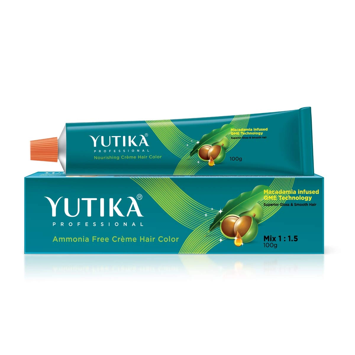 Yuthika Professional Creme Hair Color Tube 100gm with 8.3 Light Golden ...