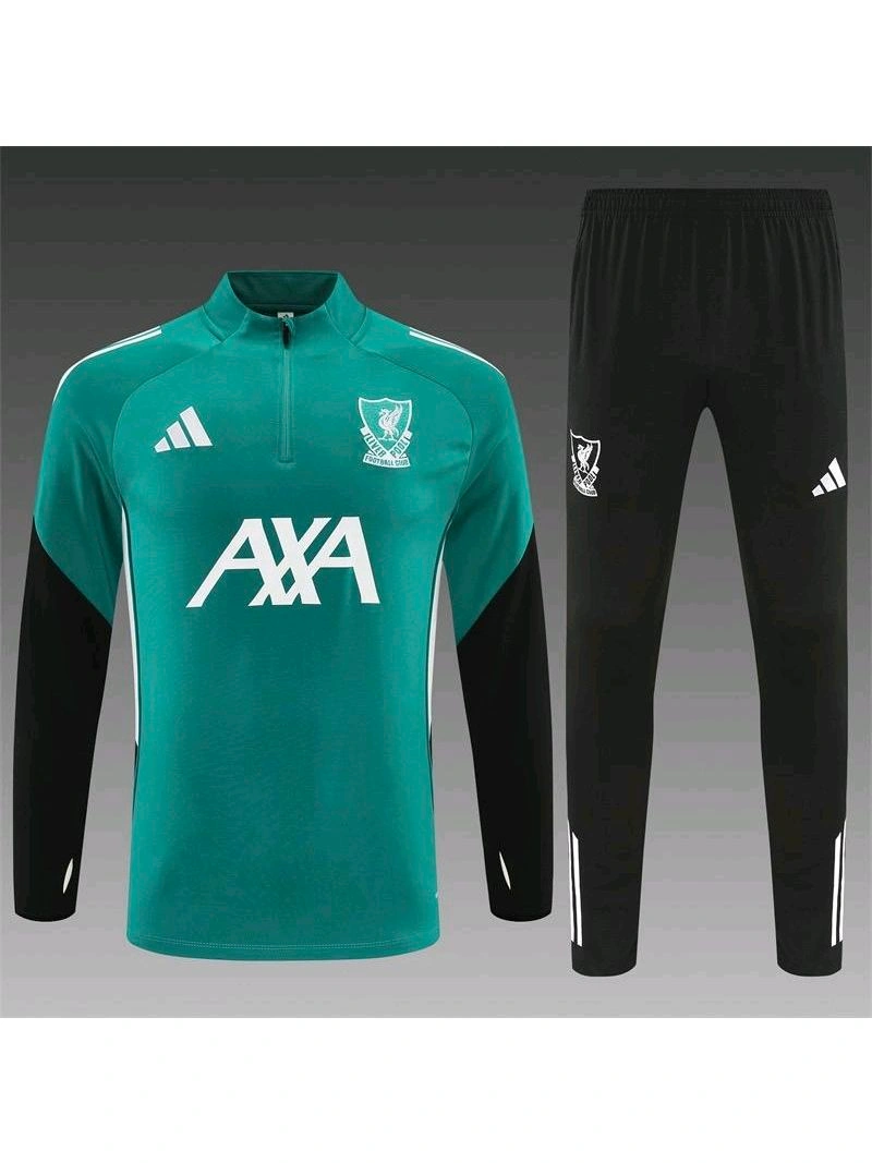 Liverpool FC Green Black Colour Training Suit