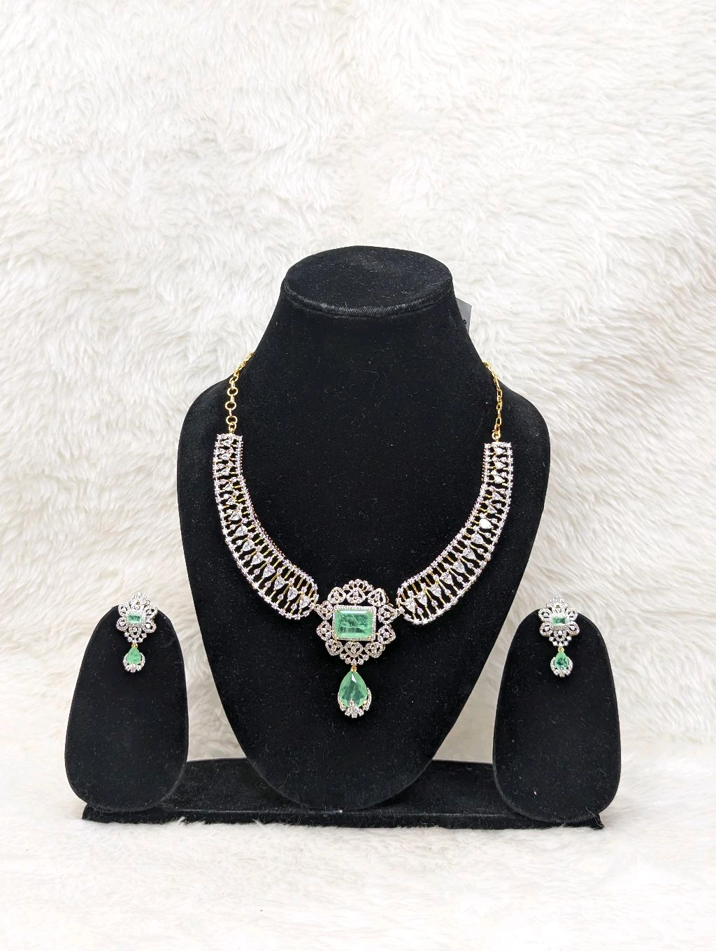 Premium Diamond Copy Neck Set (4231)