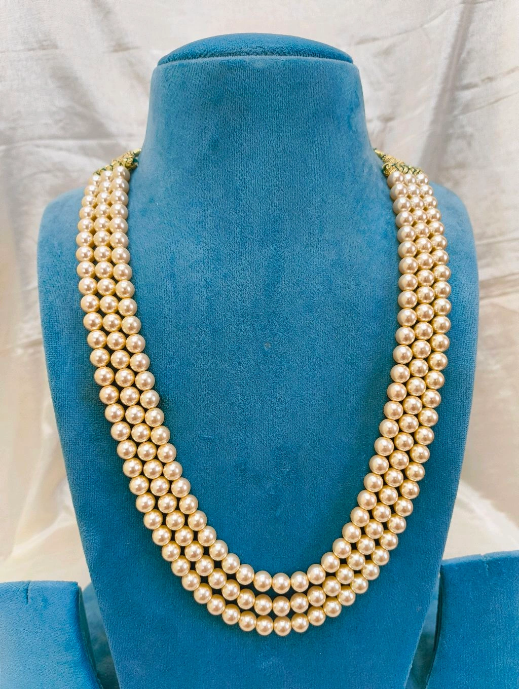8 Mm Real Swaroski Pearl Mala