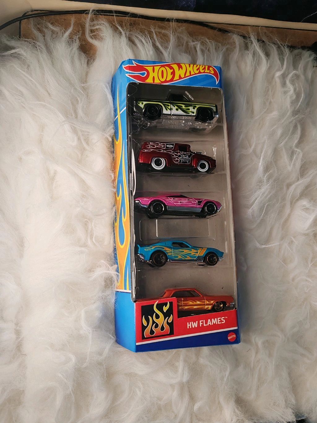 Hot Wheels Car HW FLAMES Pack of 5 ( '56 FORD F-100 | '83 CHEVY ...
