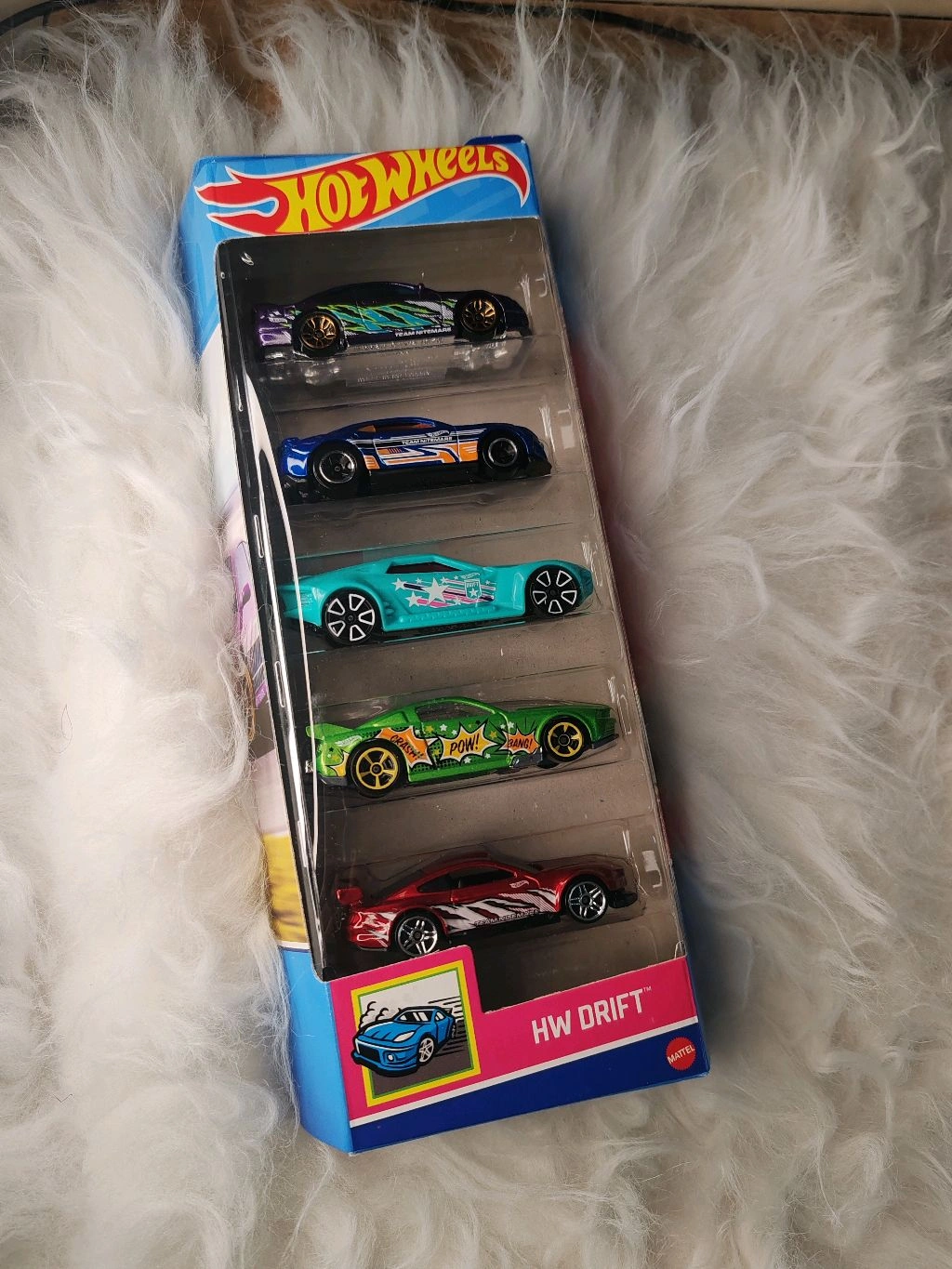 Hot Wheels Car HW DRIFT Pack of 5 ( '13 FORD MUSTANG GT | '17 CAMARO ...